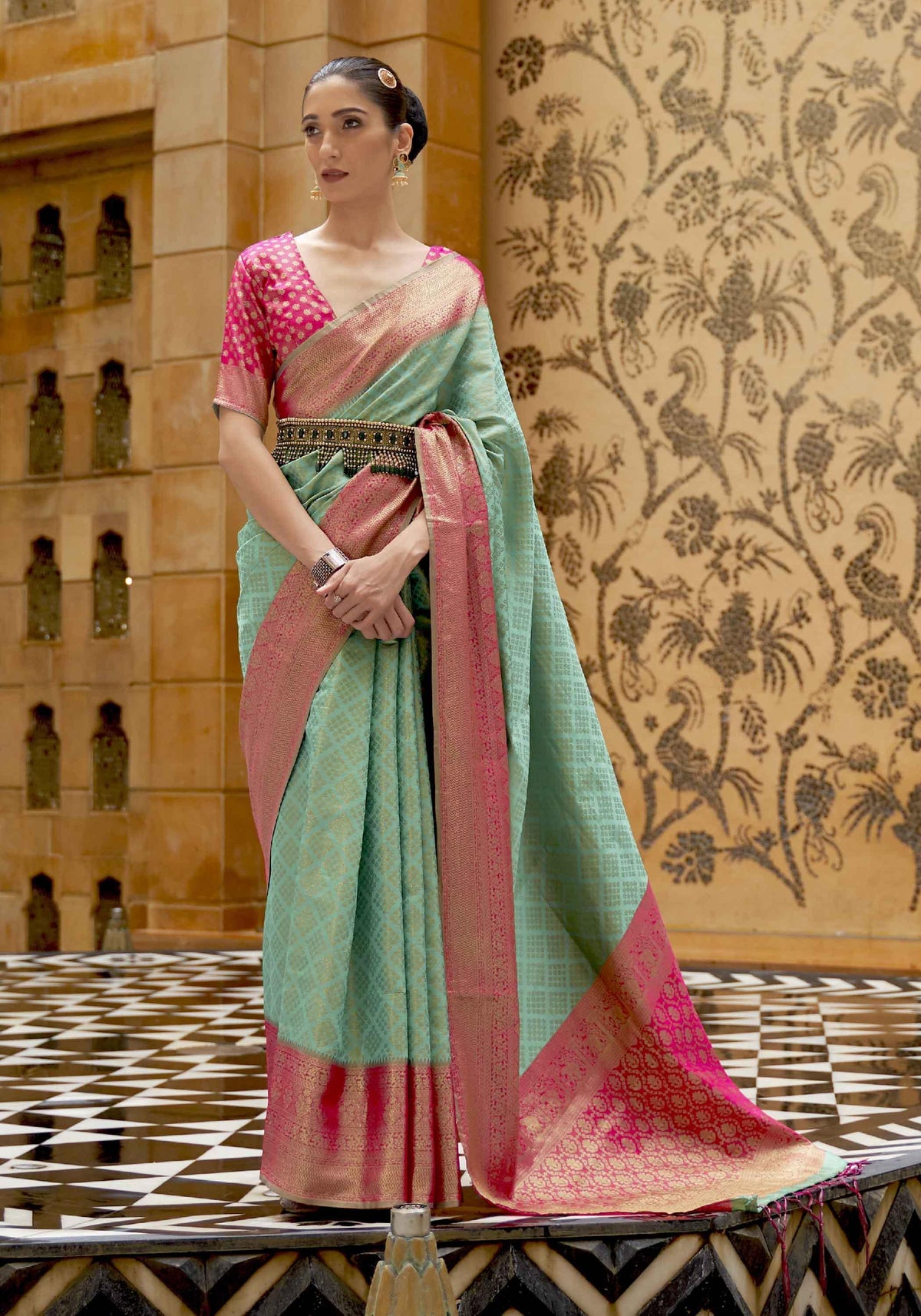 Kalaapi Kanjivaram Saree - Ranjvani – Ranjvani Sarees